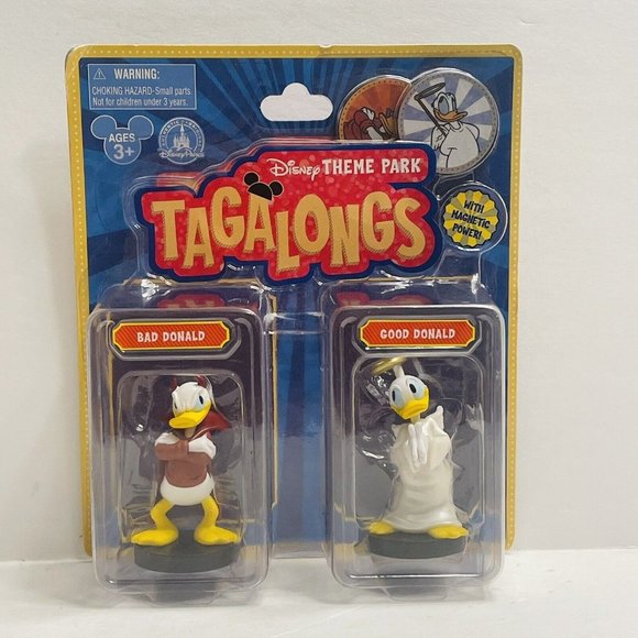 Disney | Toys | Disney Theme Park Tagalongs Bad Donald Good Donald New ...